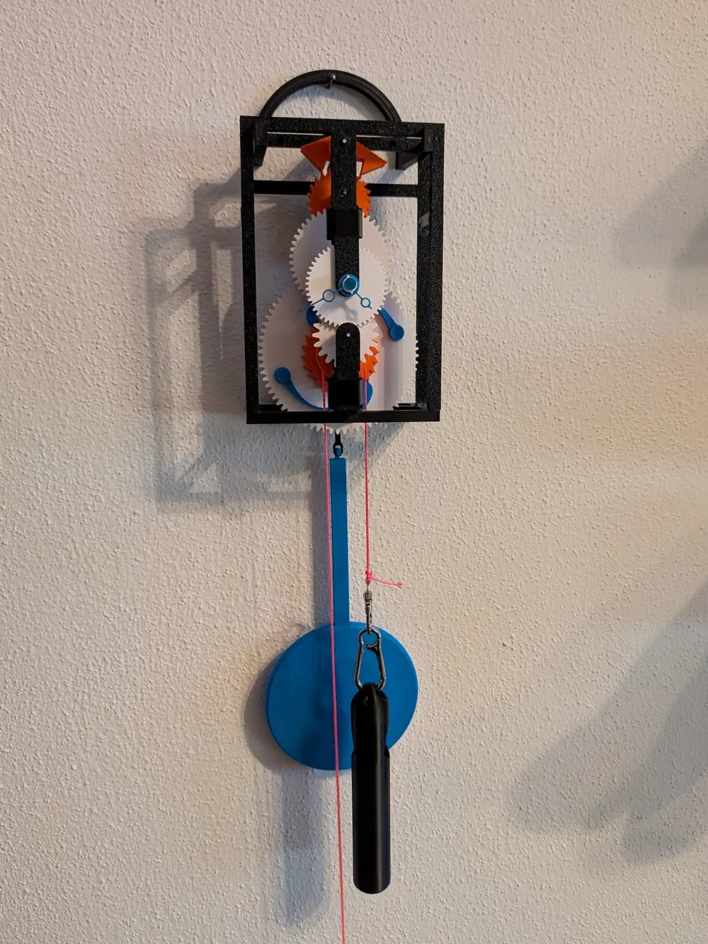 Weight-driven wall clock - Free 3D Print Model - MakerWorld