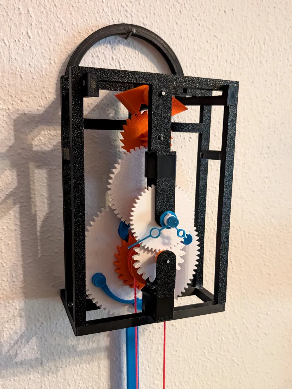 Weight-driven wall clock - Free 3D Print Model - MakerWorld