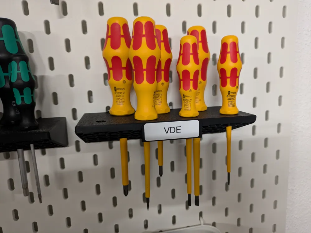 IKEA Skadis Wera Screwdriver Holder Remixed by SilverRabbit MakerWorld: Download Free 3D Models
