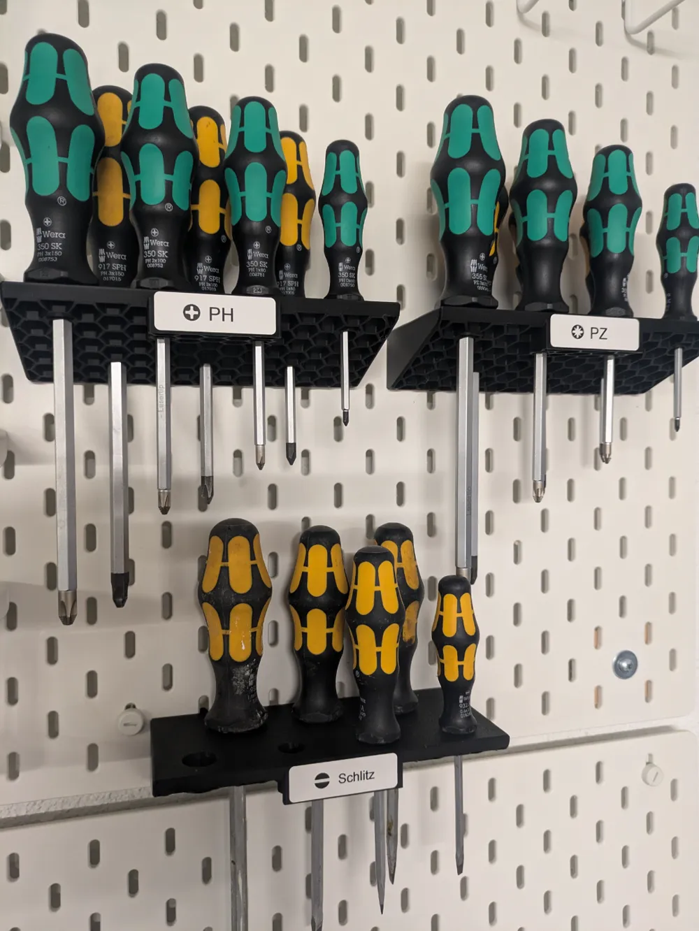 IKEA Skadis Wera Screwdriver Holder Remixed by SilverRabbit MakerWorld: Download Free 3D Models