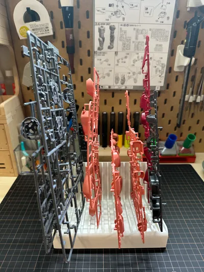 Gunpla runner organizer stand Remixed by 可樂 MakerWorld: Download Free ...