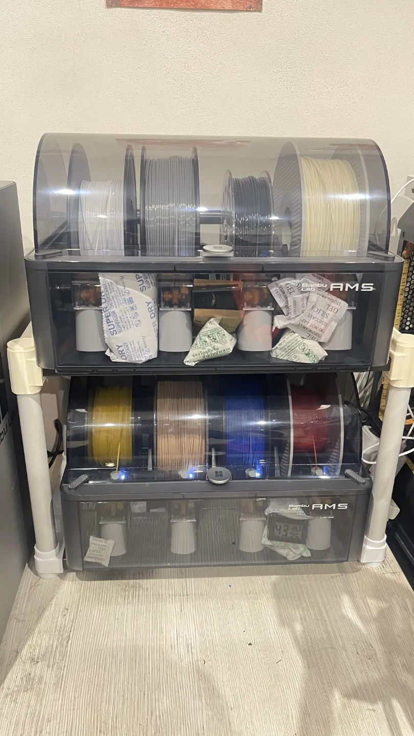 AMS Stacking System stand bambulab p1p p1s x1c by Tala16 - MakerWorld