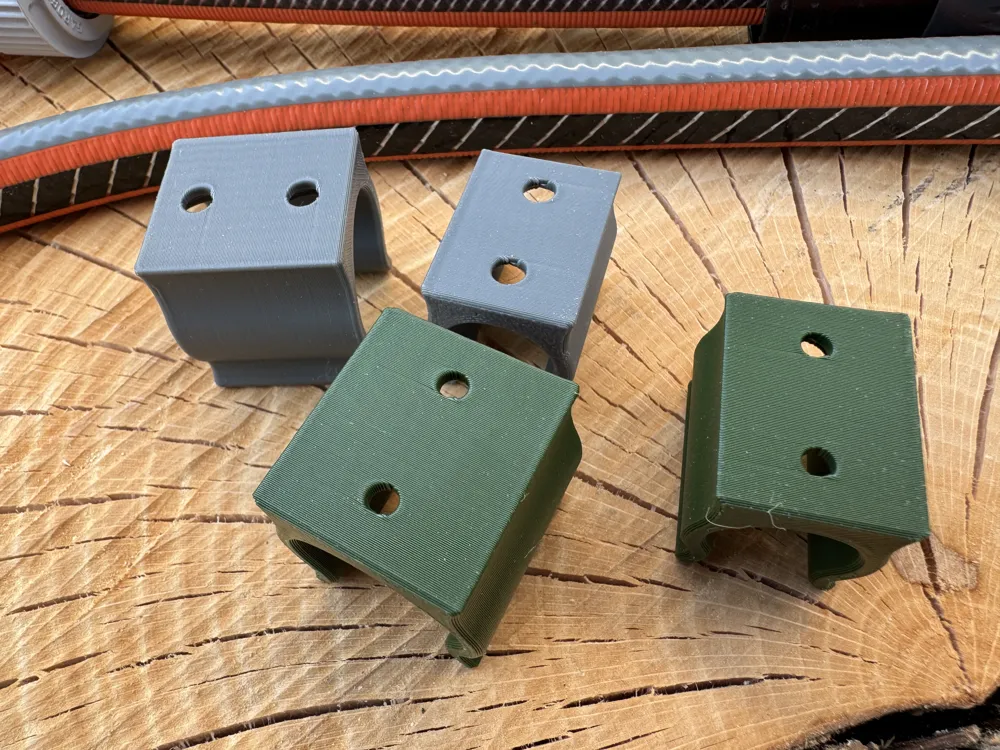 Garden Hose Wall Clamp 1/2" and 3/4" - Free 3D Print Model - MakerWorld