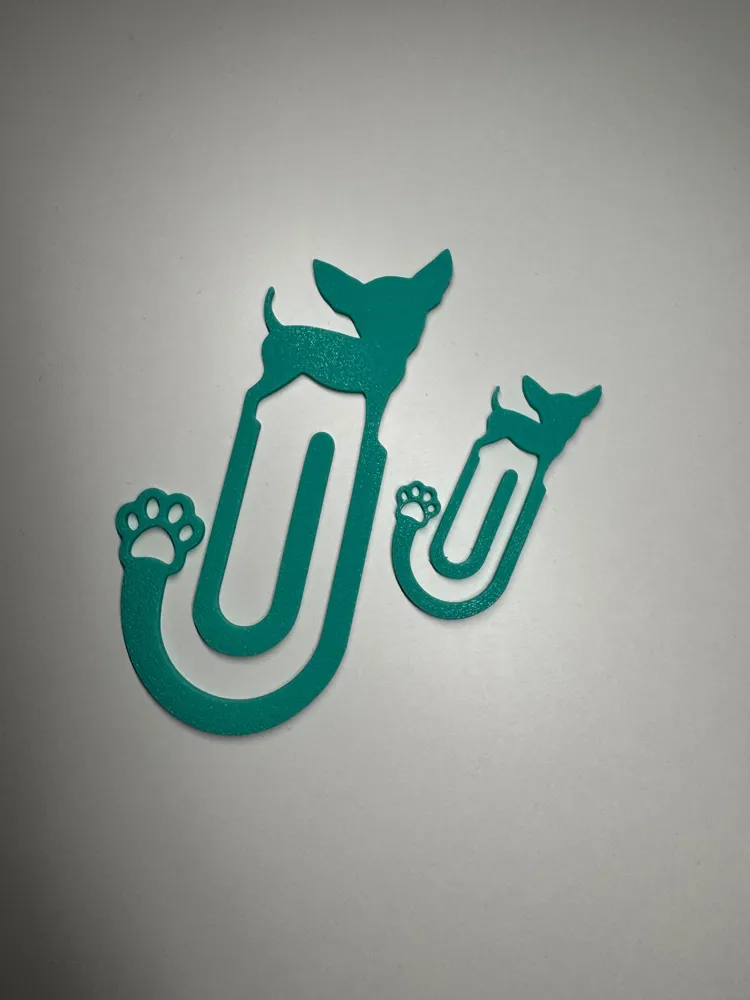 Chihuahua bookmark paper clip - Free 3D Print Model - MakerWorld