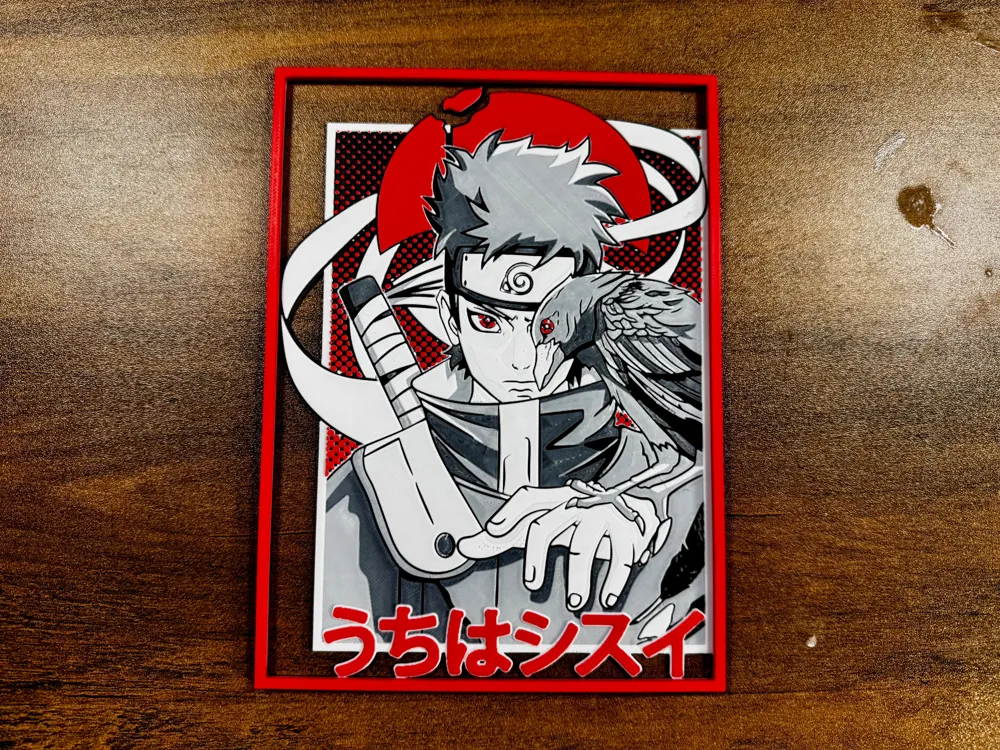 Shisui Uchiha – Crow of the Leaf Poster by 3D Prints By Vic MakerWorld ...