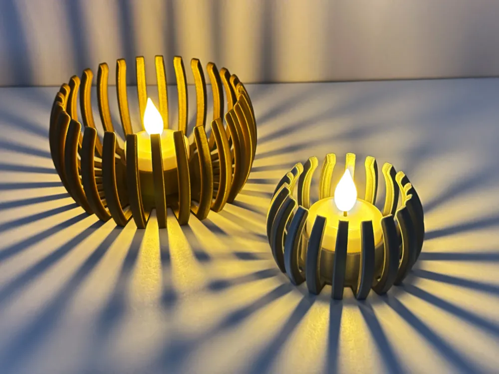 Modern Cage Tea Light Holder by Maxx Design MakerWorld: Download Free ...