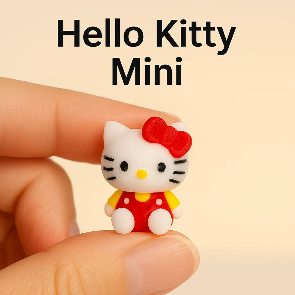 Hello Kitty Mini - Free 3D Print Model - MakerWorld