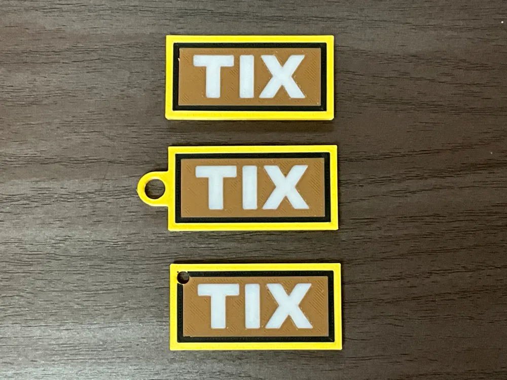 Roblox Ticket (Tix) Prop & Keychain by oliverfkt - MakerWorld
