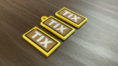 Roblox Ticket (Tix) Prop & Keychain by oliverfkt - MakerWorld
