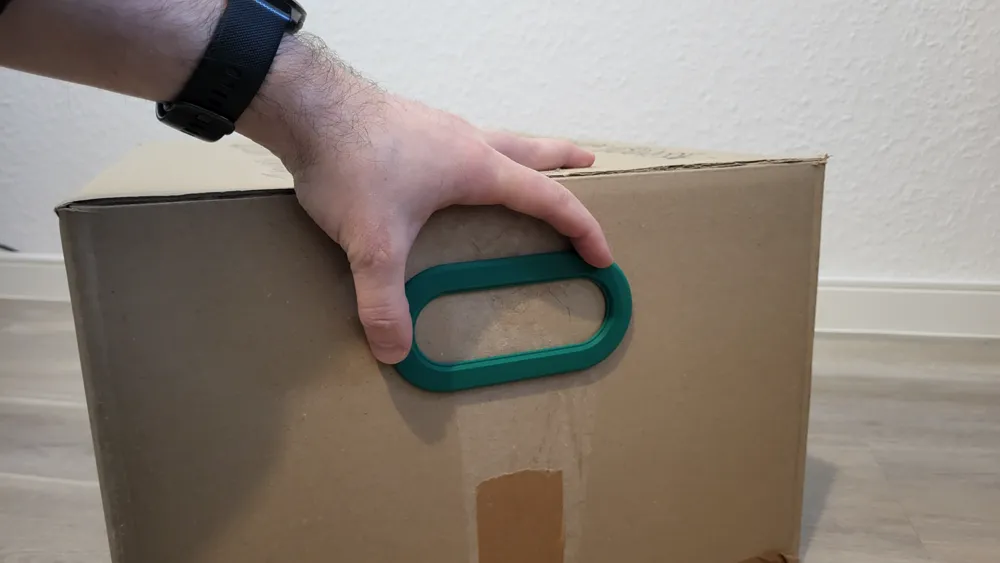 Universal carboard box carry handle by ABE 3D™ MakerWorld: Download ...