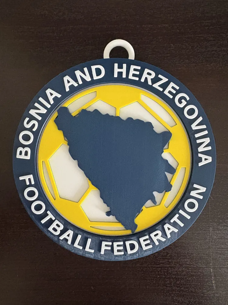 Bosnia Football Federation Hype Chain - Free 3D Print Model - MakerWorld
