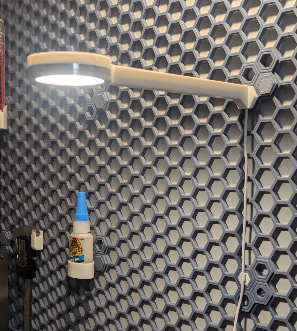 HSW Mount For Bambu Lab LED Lamp Kit - Two Sizes by Wile E. 3D - MakerWorld