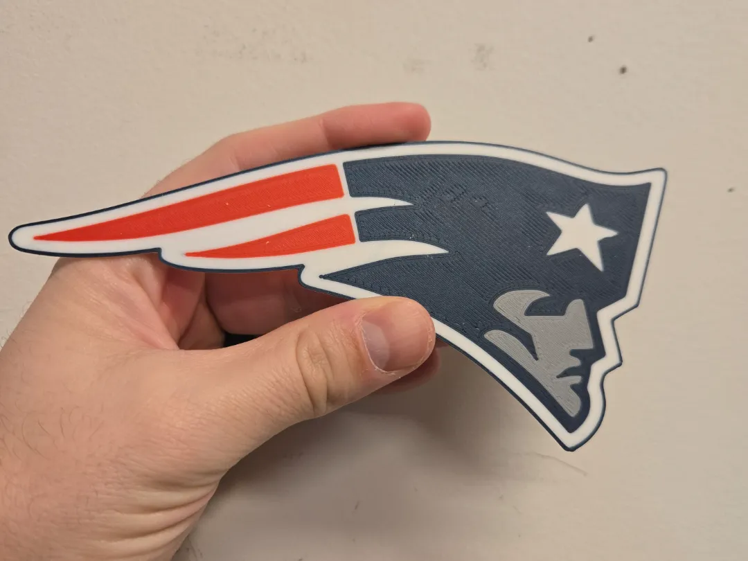 New England Patriots Logo - Free 3D Print Model - MakerWorld