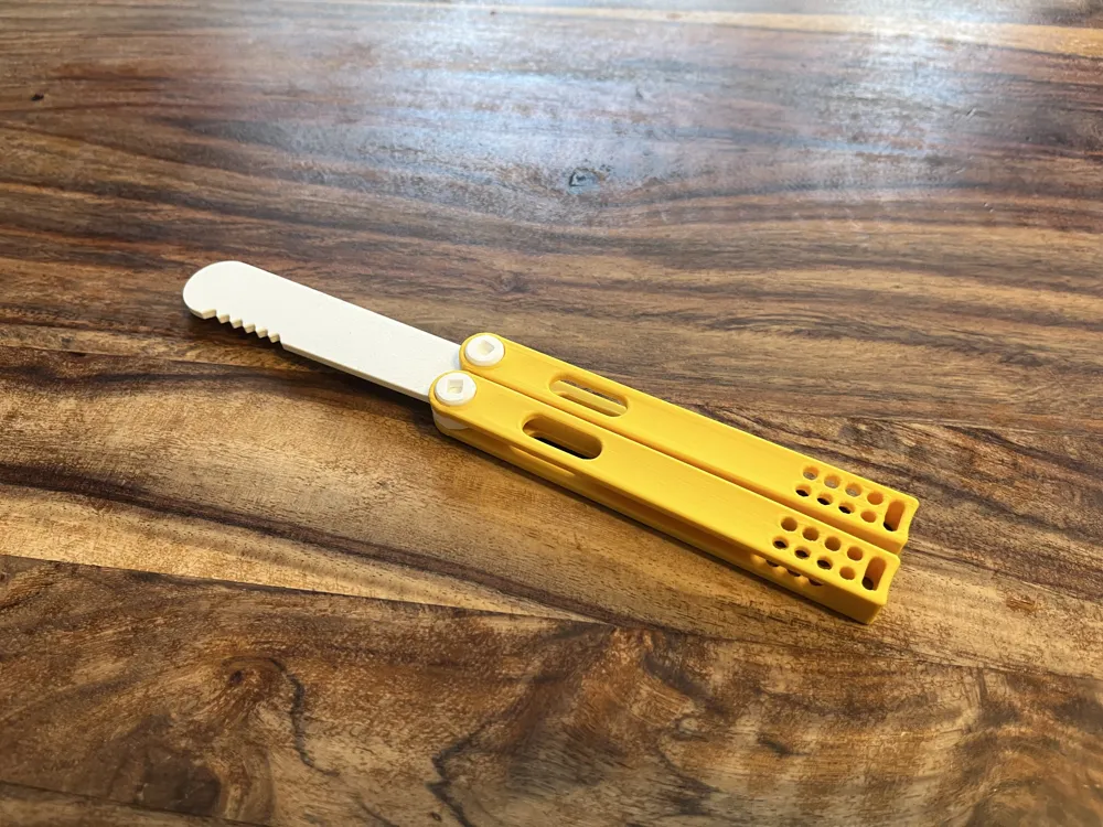 Ultra Smooth Butterfly Knife - Free 3D Print Model - MakerWorld