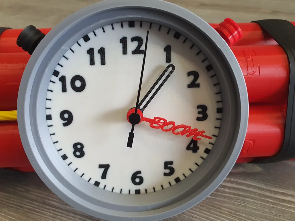 Dynamite Clock Kit-011 by Rober7Crow MakerWorld: Download Free 3D Models