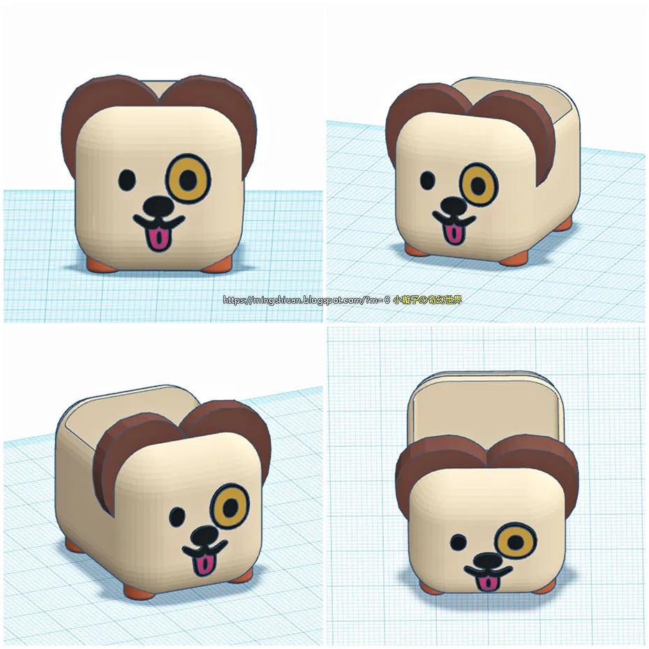 Cute Puppy square box-storage box and sticky note by mingshiuan99 ...