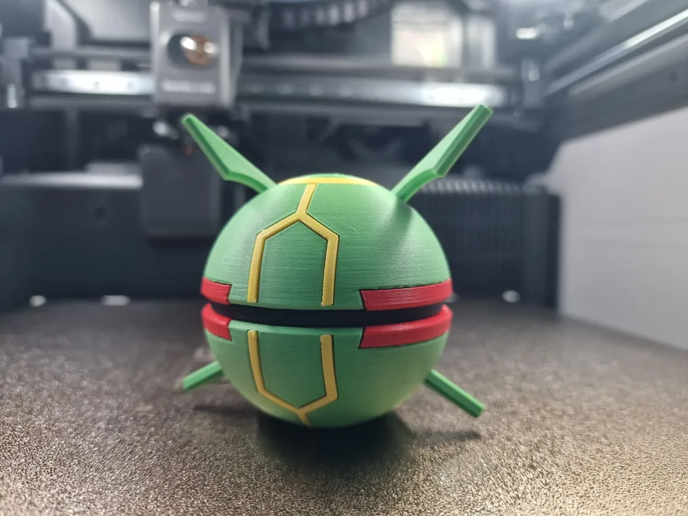 Rayquaza V2 Pokeball - Free 3D Print Model - MakerWorld