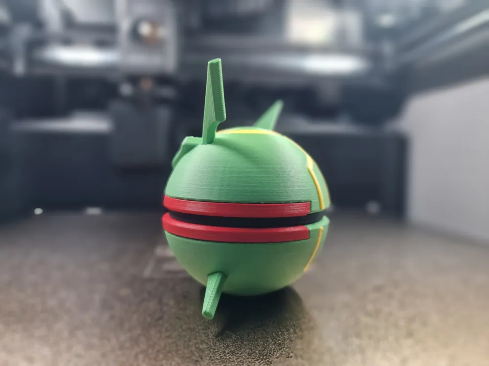 Rayquaza V2 Pokeball - Free 3D Print Model - MakerWorld