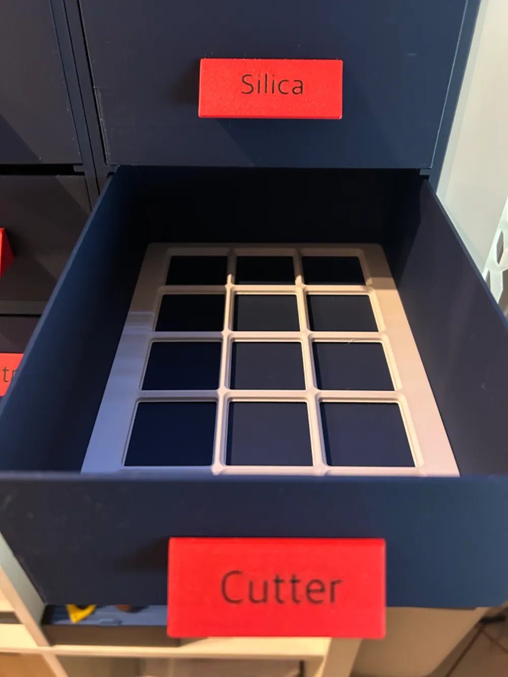 Drawer system compatible with Ikea Kallax Gridfinity - Free 3D Print ...