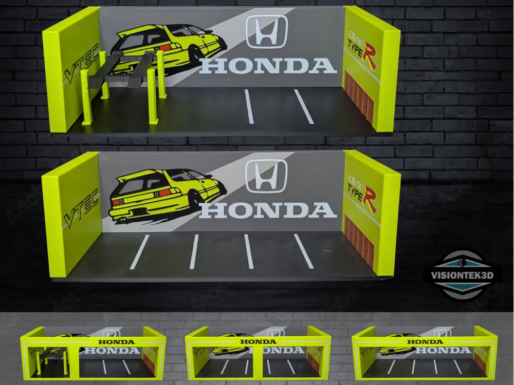 Honda Civic 1:64 Garage Diorama by Kevin MakerWorld: Download Free 3D ...