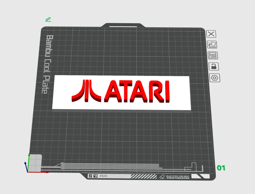 Atari Sign by user_1068934888 - MakerWorld