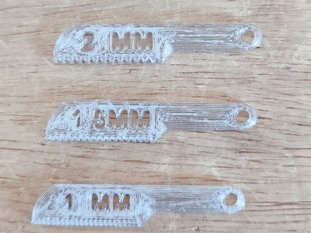 Fast Thread Pitch Gauge (1mm - 2.5mm) | Calibrador - Free 3D Print ...