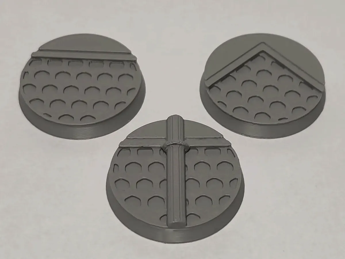 32mm Miniature Model Bases - Industrial - Pack 1 - Free 3D Print Model ...