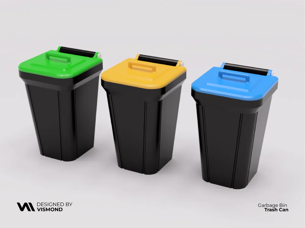 ゴミ箱 by Vismond MakerWorld：無料3Dモデルをダウンロード