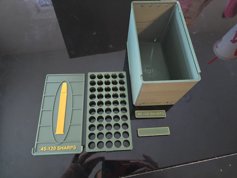 Ammo Storage Box .45-120 Sharps - 50 Rounds by Coconut - MakerWorld