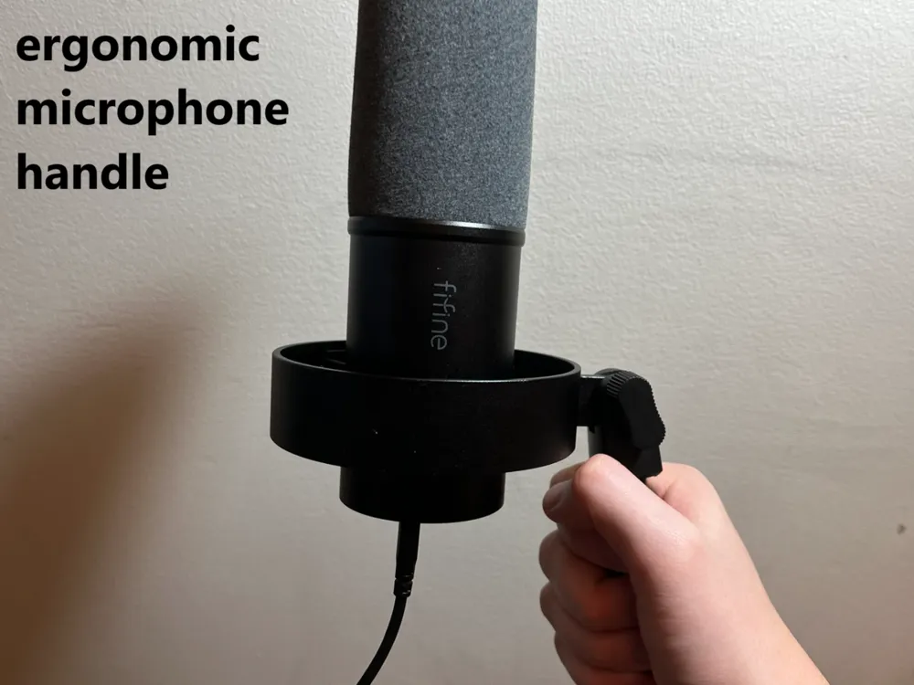 Ergonomic Microphone Handle - Free 3D Print Model - MakerWorld