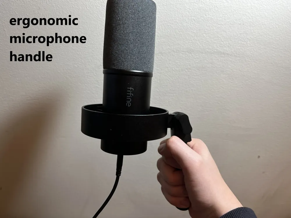 Ergonomic Microphone Handle - Free 3D Print Model - MakerWorld