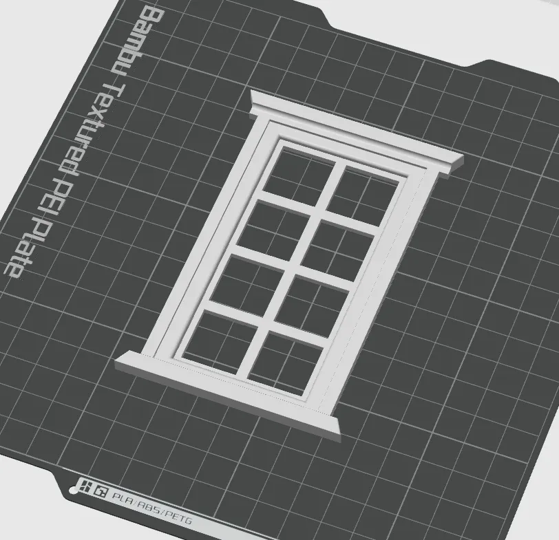 Window for a dollhouse (3 sizes) by design3d MakerWorld: Download Free ...