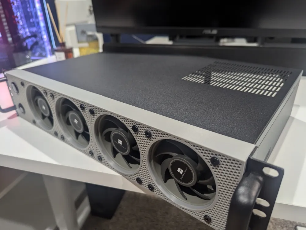 2U PC Case Front Panel by cohnolio - MakerWorld