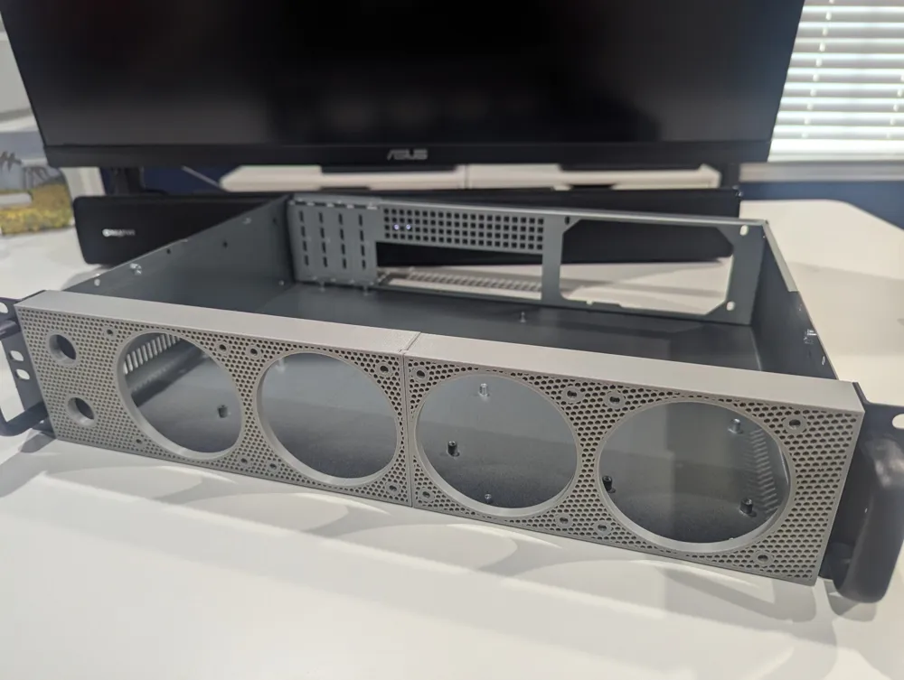 2U PC Case Front Panel - Free 3D Print Model - MakerWorld