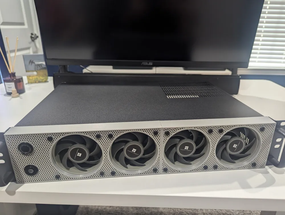 2U PC Case Front Panel by cohnolio - MakerWorld