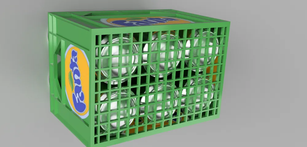 6x33cl Fanta slim can crate by Tomson Design - MakerWorld
