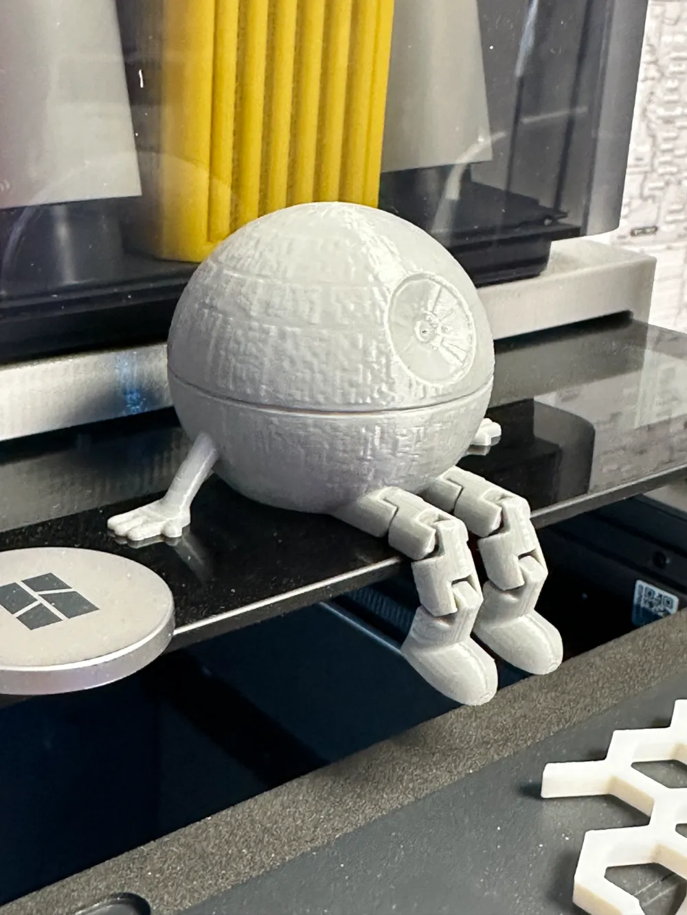Death Star Buddy (Flexi Legs) by NES 3DMakerWorld: Download Free 3D Models