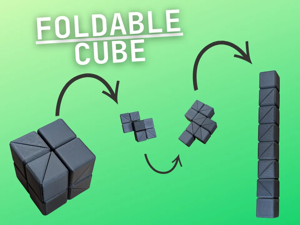 Foldable Cube - Free 3D Print Model - MakerWorld