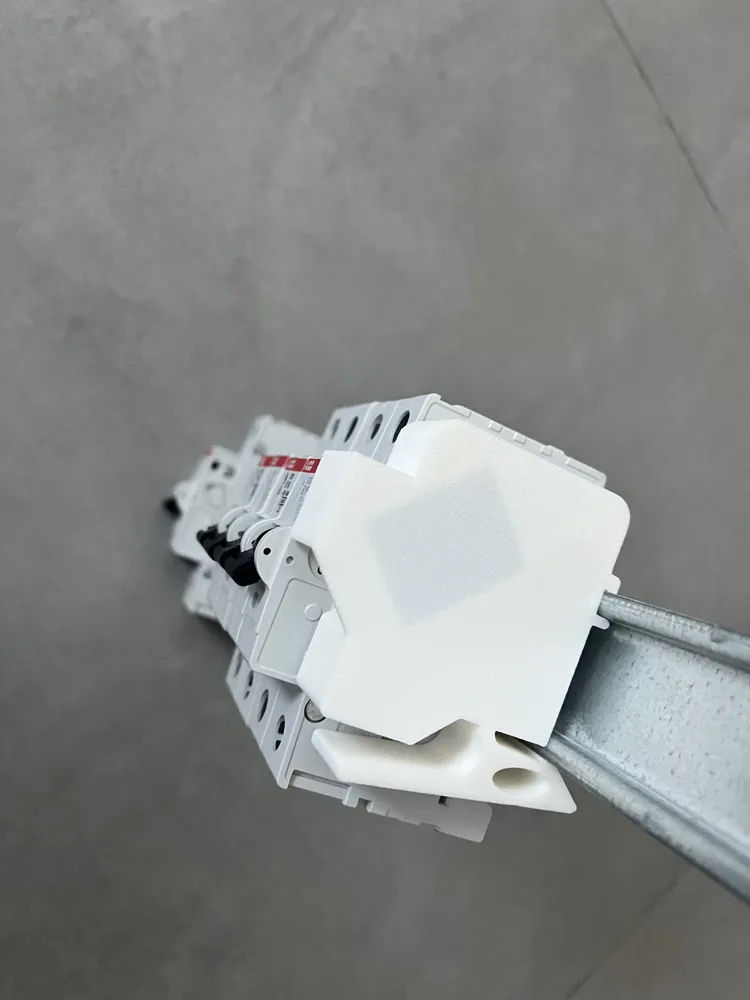 RJ45 Ethernet Keystone Jack for DIN Rail Mounting - Free 3D Print Model ...