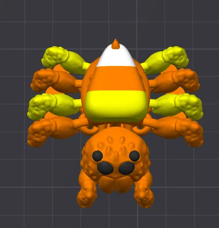 Candy Corn Jumping Spider Remixed by Yellarows MakerWorld: Download ...