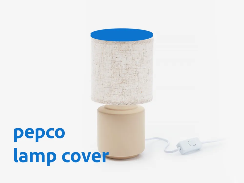 Pepco Ceramic Lamp with Shade Cover by Leon Adama - MakerWorld