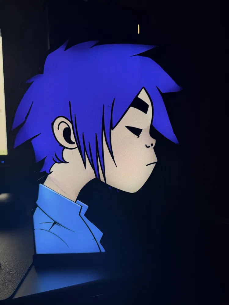 Gorillaz 2D side pose - Free 3D Print Model - MakerWorld