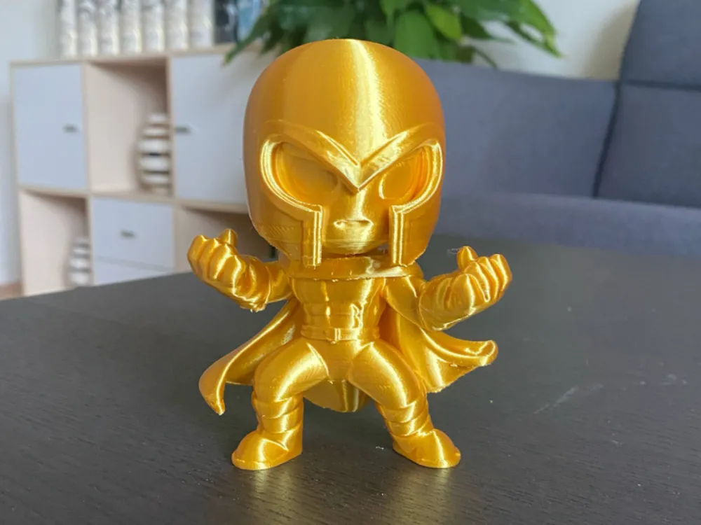 Magneto with helmet Chibi style - Free 3D Print Model - MakerWorld