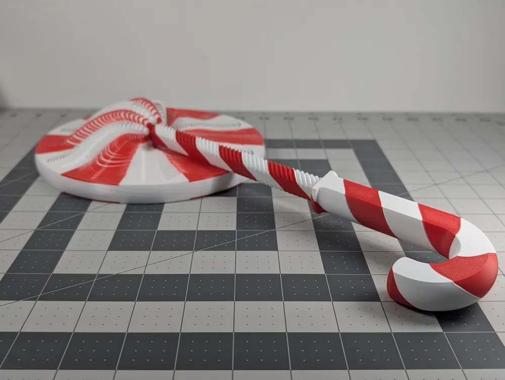 Candy Cane Fidget (Expanded Peppermint Spinner) by ToddysTrinkets ...