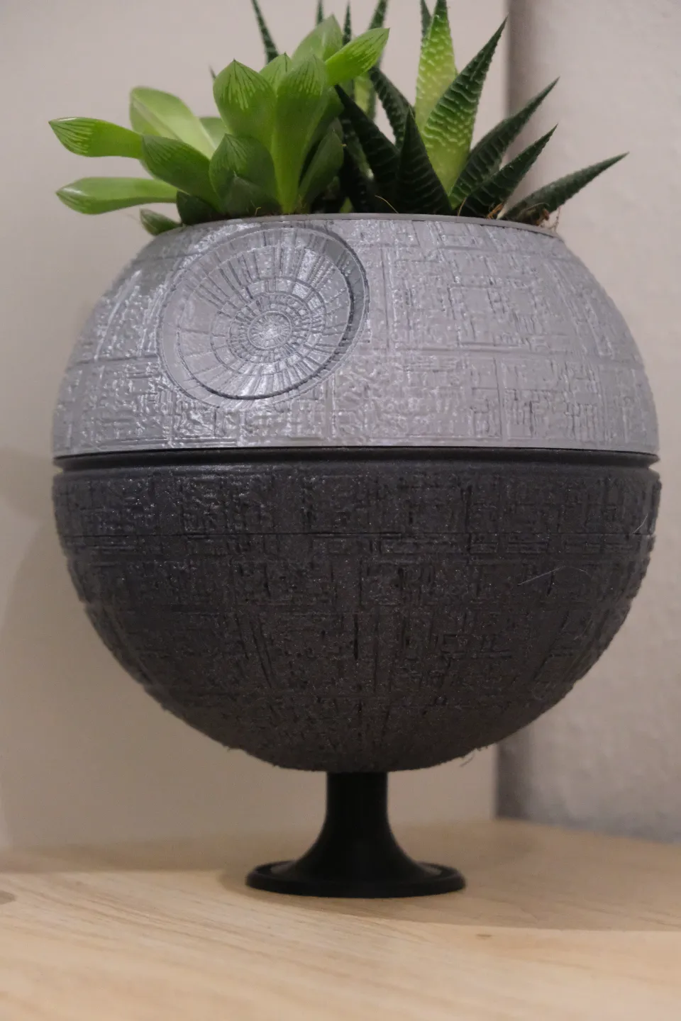Death Star Floating Planter Remixed by DjangoCashflow - MakerWorld