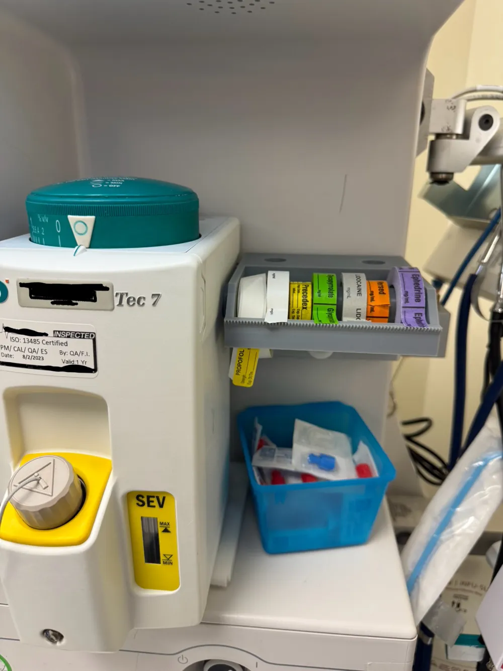 Anesthesia Machine Mounted Label Tape Dispenser by Jewel Simpson ...