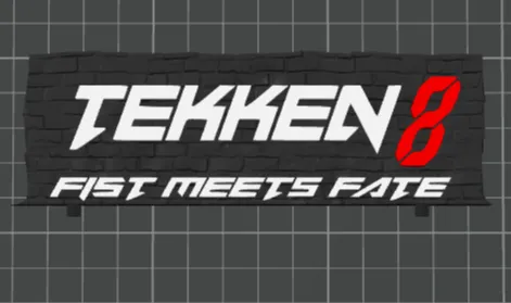 TEKKEN 8 LOGO WALL by neoevergraze - MakerWorld