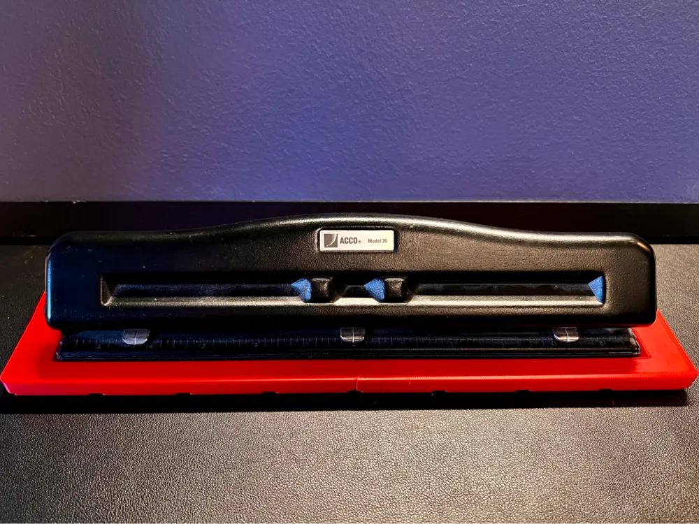 Gridfinity ACCO 3 hole punch tray - Free 3D Print Model - MakerWorld