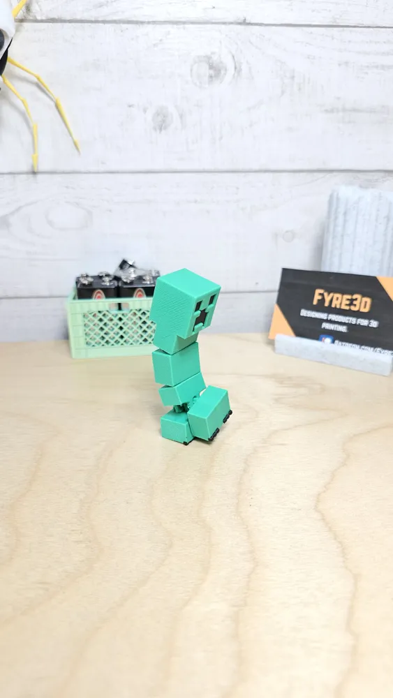 Articulated Flexi Minecraft Creeper by Fyre3d MakerWorld: Download Free ...
