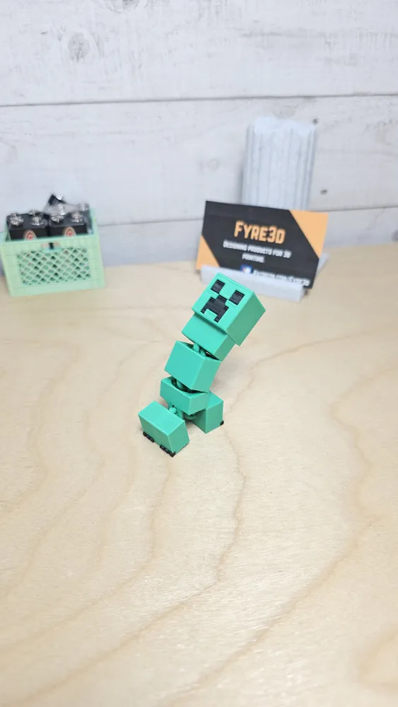 Articulated Flexi Minecraft Creeper by Fyre3d MakerWorld: Download Free ...